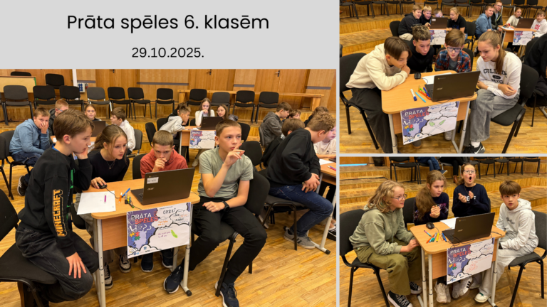 Prāta spēles 6. klasēm - Ogres Centra pamatskola